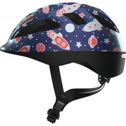 Kinderfahrradhelm Abus "SMOOTY 2.0" Gr. M, blau (blau space), Helme, Kinder, M Kopfumfang: 50cm - 55cm