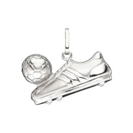 Ketten-Anhänger Jobo "Anhänger Fußballschuh mit Ball" Schmuckanhänger Gr. Silber 925 (Sterlingsilber), silberfarben (silber 925) Damen 925 Silber