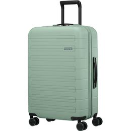 Hartschalen-Trolley American Tourister "NOVASTREAM, 67 cm" Gr. B/H/T: 45 cm x 67 cm x 25,5 cm 63,5 l, grün (nomad green) Koffer Reisekoffer Großer TSA-Zahlenschloss mit Volumenerweiterung