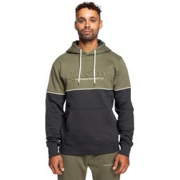 Kapuzensweatshirt Quiksilver "SUNCHISER", Herren, Gr. L, grün (four leaf cl), Obermaterial: 80% Baumwolle, 20% Polyester, sportlich, Sweatshirts