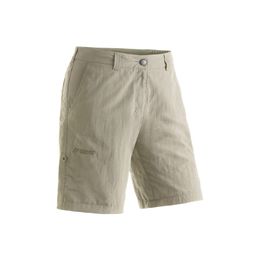 Funktionshose Maier Sports "Nidda" Gr. 46, Normalgrößen, beige Damen Hosen Robuste und vielseitige Funktions-Bermuda, ideal zum Wandern