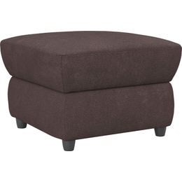 Hocker Home Affaire "Boston" Gr. B/H/T: 68 cm x 45 cm x 68 cm, Chenille, schwarz (charcoal) gemütlicher Hocker in klassischem Design mit praktischem Stauraum