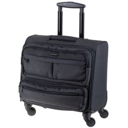 Business-Trolley LIGHTPAK "Ronney" Gr. B/H/T: 44 cm x 44,5 cm x 24,5 cm, grau (anthrazit) Koffer mit gepolstertem Laptopfach