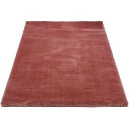 Hochflor-Teppich OCI DIE TEPPICHMARKE "Soft Dream", rot (rosenholz), B:80cm H:30mm L:200cm, Kunstfaser, Teppiche, besonders weich durch Microfaser, Wohnzimmer