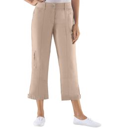 Stretch-Hose Casual Looks Gr. 20, Kurzgrößen, grau (stein) Damen Hosen