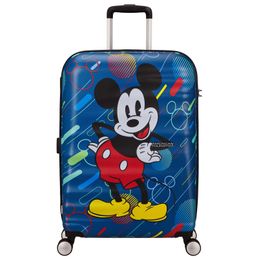 Kinderkoffer American Tourister "WAVEBREAKER DISNEY 67" Gr. B/H/T: 47 cm x 67 cm x 26 cm 64 l, bunt (mickey future) Koffer Kinderreisegepäck TSA-Zahlenschloss