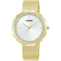 Quarzuhr Lorus "RG240WX9" Armbanduhren goldfarben Damen Armbanduhr, Damenuhr, Edelstahlarmband