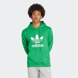 Kapuzensweatshirt adidas originals "TREFOIL HOODY" Gr. S, grün Herren Sweatshirts