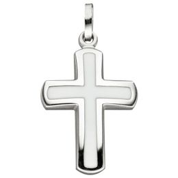 Kreuz-Anhänger Jobo "Anhänger Kreuz" Schmuckanhänger Gr. Silber 925 (Sterlingsilber), silberfarben (silber 925) Damen 925 Silber