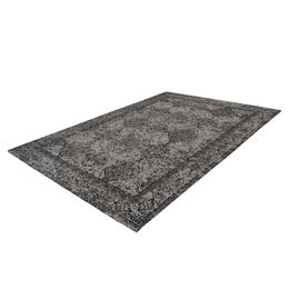 Teppich Arte Espina "Iglesia 300", schwarz (grau, schwarz), B:160cm H:10mm L:230cm, Baumwolle, Teppiche, Jacquard-Teppich,dezente Farbwahl, robuste Material, Rücken aus Canvas