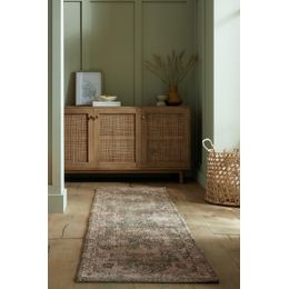 Teppich FLAIR RUGS "Selena Jute" Teppiche Gr. B: 60cm, 8mm, L: 230cm, grün Vintage Jute