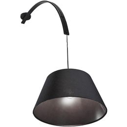 Hängeleuchte Salesfever "Lenni" Lampen Gr. Höhe: 125 cm, schwarz Angeschrägte Bogenform