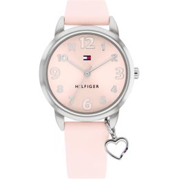 Quarzuhr Tommy Hilfiger "KIDS" Armbanduhren rosa Kinder Kinderuhr, Armbanduhr, Lernuhr, Mädchen, Schulanfang, Geschenkidee