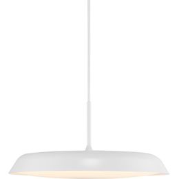 Nordlux LED Pendelleuchte "PISO", E (A-G), weiß, Ø 37cm H: 17cm, Lampen, Hängeleuchte, inkl. LED Modul, inkl. Farbwechsel, 5 Jahre LED Garantie