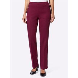 Bügelfaltenhose Classic Basics Gr. 38, Normalgrößen, rot (bordeaux-gestreift) Damen Hosen