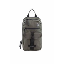 Sportrucksack DISCOVERY "Shield" Gr. B: 12cm, grün (khaki) Rucksäcke aus rPet Polyester-Material