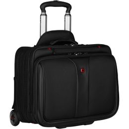 Business-Trolley Wenger "Patriot II, schwarz" Gr. B/H/T: 43 cm x 41 cm x 31 cm 25 l, schwarz Koffer mit 17,3-Zoll Laptopfach & abnehmb. Tasche für Laptops bis 15,6-Zoll