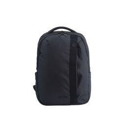 Wanderrucksack DISCOVERY "Downtown" Gr. B: 13 cm, schwarz Rucksäcke aus rPet Polyester-Material