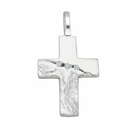 Adelia´s Ketten-Anhänger ADELIA´S "925 Silber Kreuz Anhänger mit Zirkonia" Schmuckanhänger Gr. Damen, mit Zirkonia, Silber 925 (Sterlingsilber), silberfarben (silber) Damen mit Zirkonia Silberschmuck für & Herren