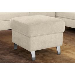 Sit & More Hocker SIT & MORE "Arngast" Gr. B/H/T: 58cm x 48cm x 58cm, Flachgewebe, beige (creme)