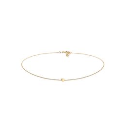 Collier Elli "Choker Herz Liebe 925 Silber" Halsketten Gr. 38, Silber 925 (Sterlingsilber), Länge: 38 cm, goldfarben (gold) Damen