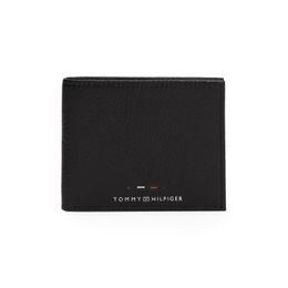 Geldbörse Tommy Hilfiger "Men TH PREMIUM MINI CC WALLET Bifold Wallet" schwarz (black) Kleinlederwaren Herren Portemonnaie