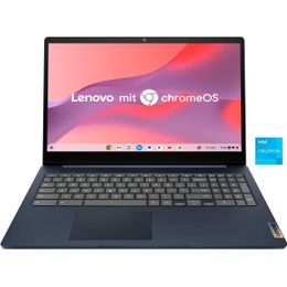 Lenovo Chromebook "IdeaPad 3 Chrome 15IJL6 8GB RAM / 128GB eMMC" Notebooks Gr. 8 GB RAM, Celeron, Chrome OS, blau (abyss blue)