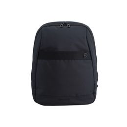 Sportrucksack DISCOVERY "Downtown" Gr. B: 11cm, schwarz, Kunstfaser, Rucksäcke, aus rPet Polyester-Material