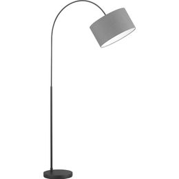 Fischer und Honsel Stehlampe FISCHER & HONSEL "Arc" Lampen Gr. H: 170cm, schwarz (sand schwarz/grau) Bogenlampe