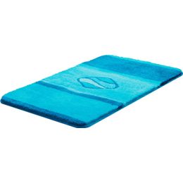 Badematte Grund Badematten Gr. rechteckig (60cm x 100cm),, blau (türkis)