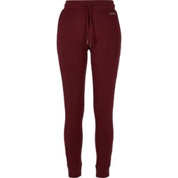 Stoffhose Just Rhyse "Just Rhyse Damen Just Poppy Sweat Pants Burgundy" Gr. L, US-Größen, rot (burgundy) Damen Hosen