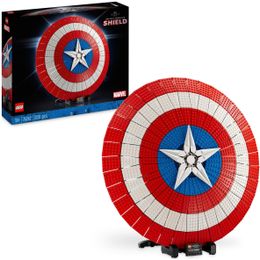 Konstruktionsspielsteine Lego "Captain Americas Schild (76262), Lego Marvel" Spielbausteine bunt Kinder Made in Europe