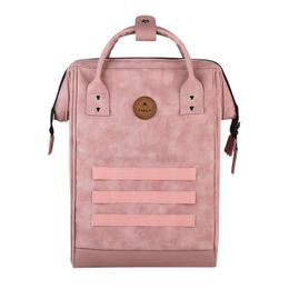 Tagesrucksack CABAIA "Adventurer M Nubuck" Gr. B/H/T: 27 cm x 41 cm x 16 cm, rosa Rucksäcke Cityrucksack mit austauschbaren Vordertaschen