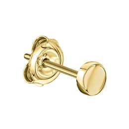 Single-Ohrstecker Firetti "Schmuck Geschenk Gold 333 Ohrschmuck einzeln Scheibe" Ohrringe Gr. Gelbgold 333, goldfarben (gelbgoldfarben) Damen