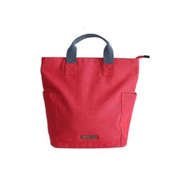 Cityrucksack MARGELISCH "Tacha 1" Gr. B/H/T: 37cm x 34cm x 13cm, rot, Canvas, Baumwolle, Rucksäcke, BSCI zertifizierter Produktion