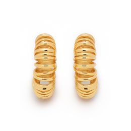 Paar Ohrstecker FILIPPA FIRENZE "Allora" Ohrringe Gr. Edelstahl, goldfarben Damen mit hochwertiger Vergoldung