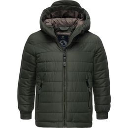 Winterjacke Ragwear "Coolio" Gr. 128, grün (olivgrün) Jungen Jacken Gesteppte Winter-Outdoorjacke mit Kapuze