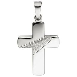 Kreuz-Anhänger Jobo "Anhänger Kreuz" Schmuckanhänger Gr. Silber 925 (Sterlingsilber), silberfarben (silber 925) Damen 925 Silber