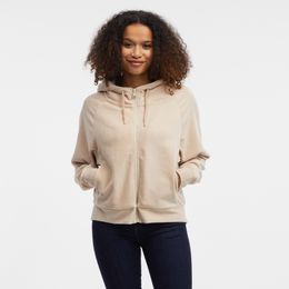 Kapuzensweatjacke Ragwear "CORDULY" Gr. L (40), beige (sand) Damen Sweatjacken weiche Nickiware