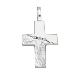 Adelia´s Ketten-Anhänger ADELIA´S "925 Silber Kreuz Anhänger" Schmuckanhänger Gr. mit Zirkonia, Silber 925 (Sterlingsilber), silberfarben (silber) Damen mit Zirkonia Silberschmuck für & Herren