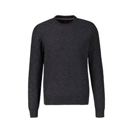 Strickpullover Lerros "Lerros Flachstrick Herren Pullover" Gr. S, blau (classic navy) Herren Pullover