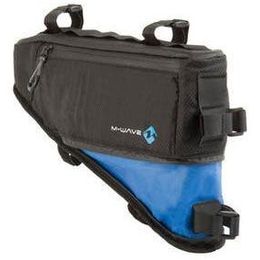 Fahrradtasche M-Wave "Rough Ride Triangle schwarz/blau" Taschen Gr. B/H: 42cm x 25cm, schwarz