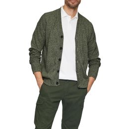 Cardigan s.Oliver Gr. XL, braun (brown melange) Herren Strickjacken in Melange Optik