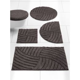 Badematte HEINE HOME Badematten Gr. rechteckig (60cm x 100cm),, grau