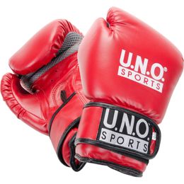 Boxhandschuhe U.N.O. Sports "Fun" Gr. 2, rot, Boxhandschuhe, 2 10 oz, Obermaterial: 90% Kunstleder, 10% sonstige Fasern, für leichtes Heimtraining