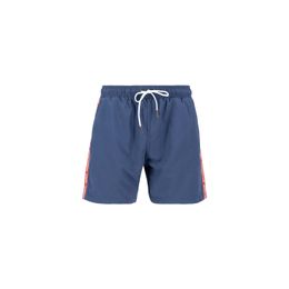 Shorts Alpha Industries "Alpha Industries Men - Shorts RBF Tape Swim Short" Gr. S, Normalgrößen, blau (new navy), Herren, Shell/Lining: 100% Polyester, Hosen