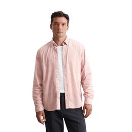 Marc O'Polo Langarmhemd MARC O'POLO "mit Button-Down-Kragen" Gr. L, Normalgrößen, rosa Herren Hemden