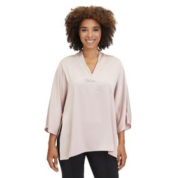 Shirtbluse Vera Mont "Vera Mont Blusenshirt mit Seitenschlitzen" Gr. 36, rosa (aura rosè), Damen, Satin, Obermaterial: 100% Polyester., Blusen