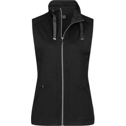 Funktionsweste DEPROC Active "NIGEL PEAK III VEST", Damen, Gr. 36/38 (M), schwarz, 96% Polyester; 4% Elasthan, casual, tailliert, Westen, auch in Großen Größen erhältlich