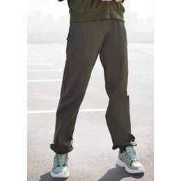 Sweatpants FCUK Gr. 32/34, N-Gr, grün (khaki) Damen Hosen Loungeanzug